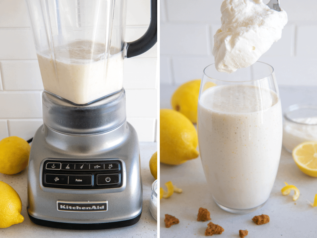 Healthy Lemon Cream Pie Protein Shake - Not Enough Cinnamon