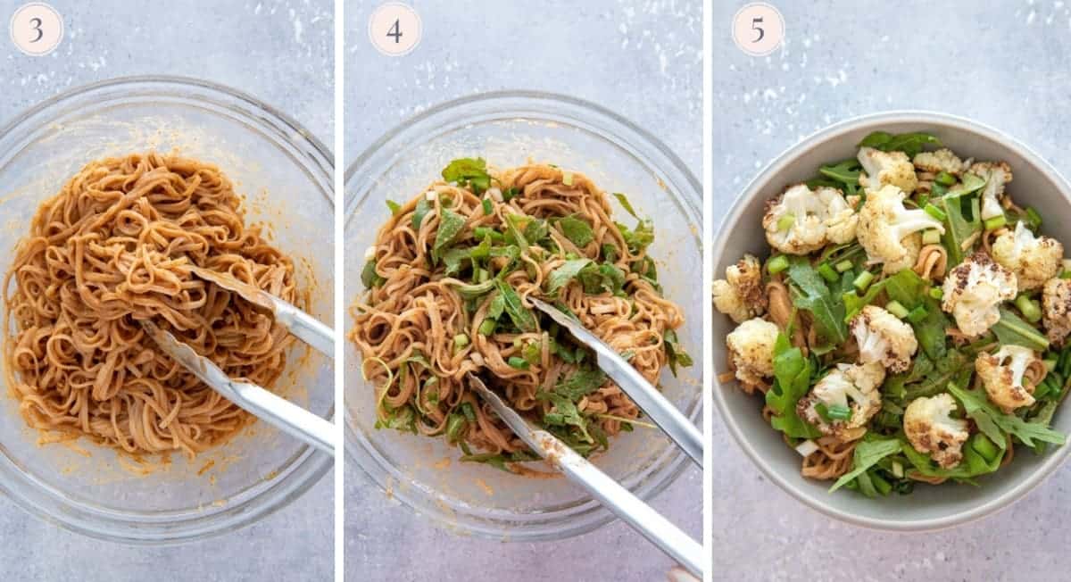 Asian Almond Butter Rice Noodle Bowls - Not Enough Cinnamon