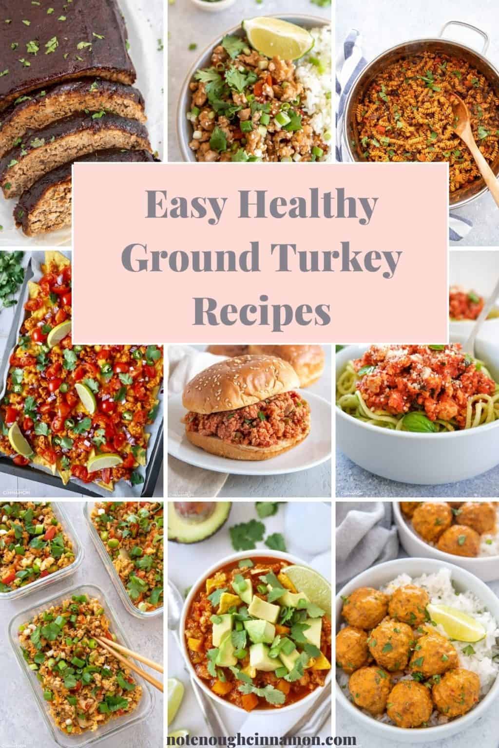Healthy Ground Turkey Recipes - Not Enough Cinnamon